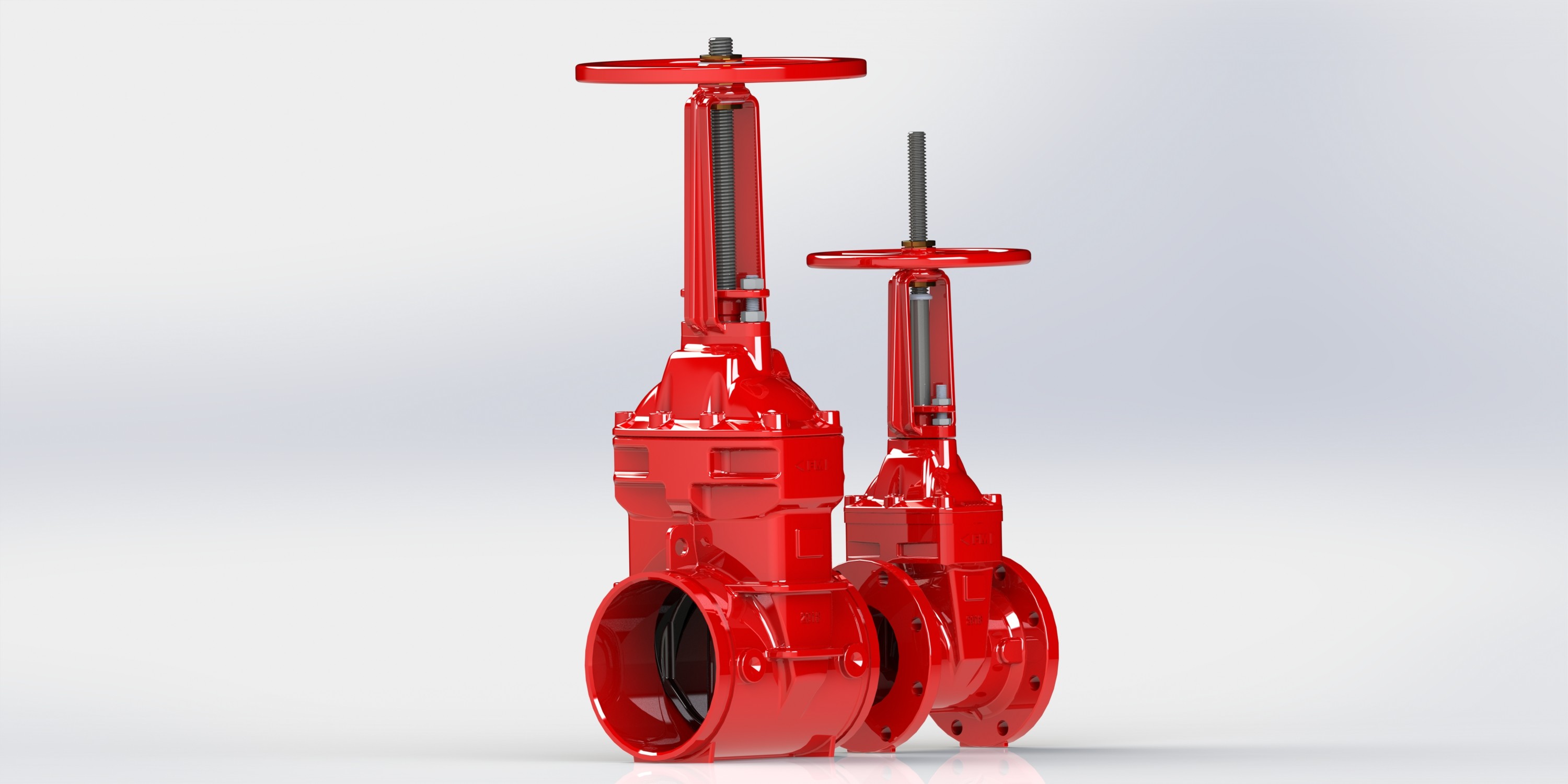 Fire Protection UL FM Gate Valves With Outside Screw Yoke Type / NRS Type