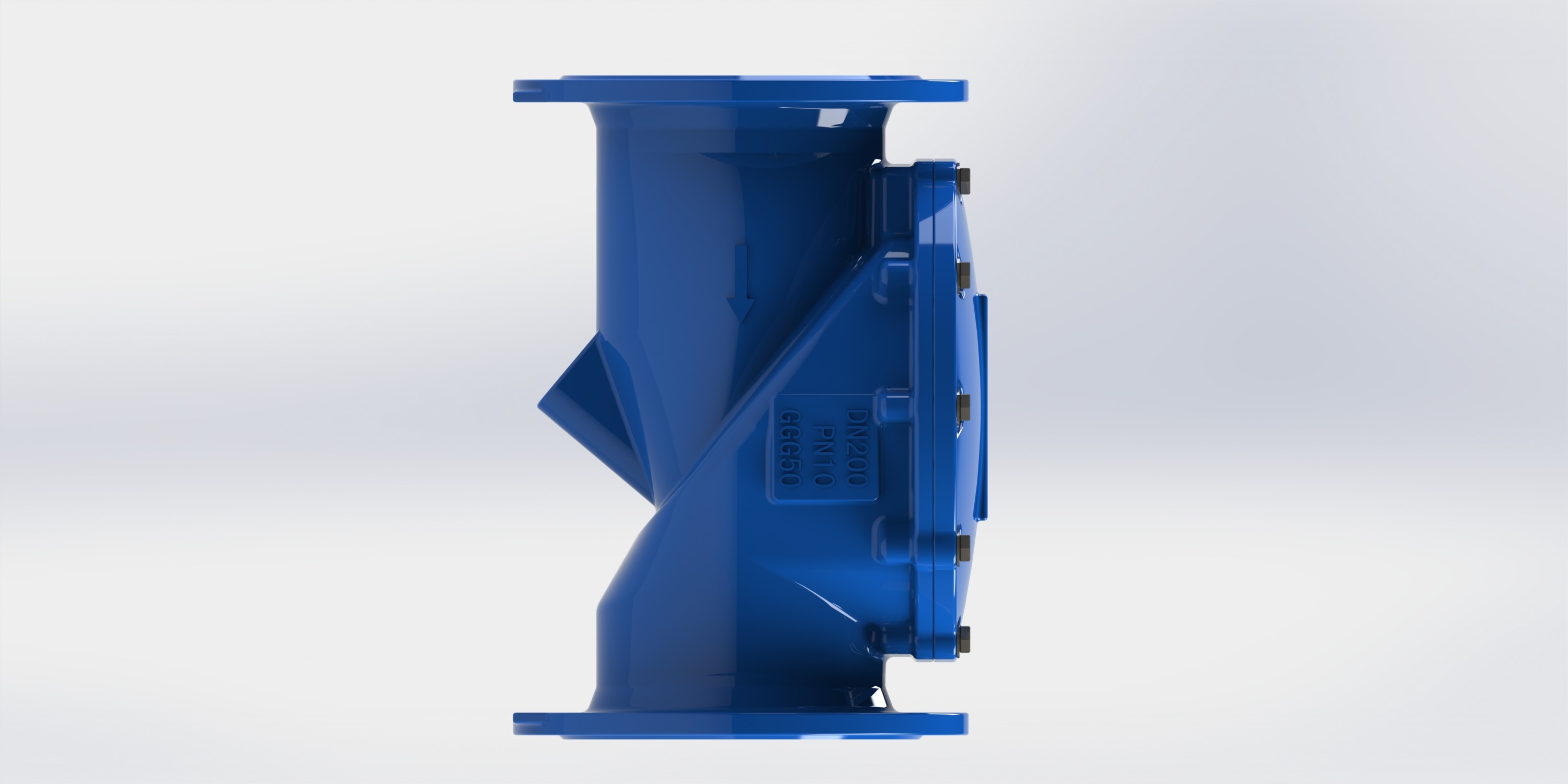 EPDM Or NBR Coated Disc Swing Flex Check Valve Resist Reverse Flow