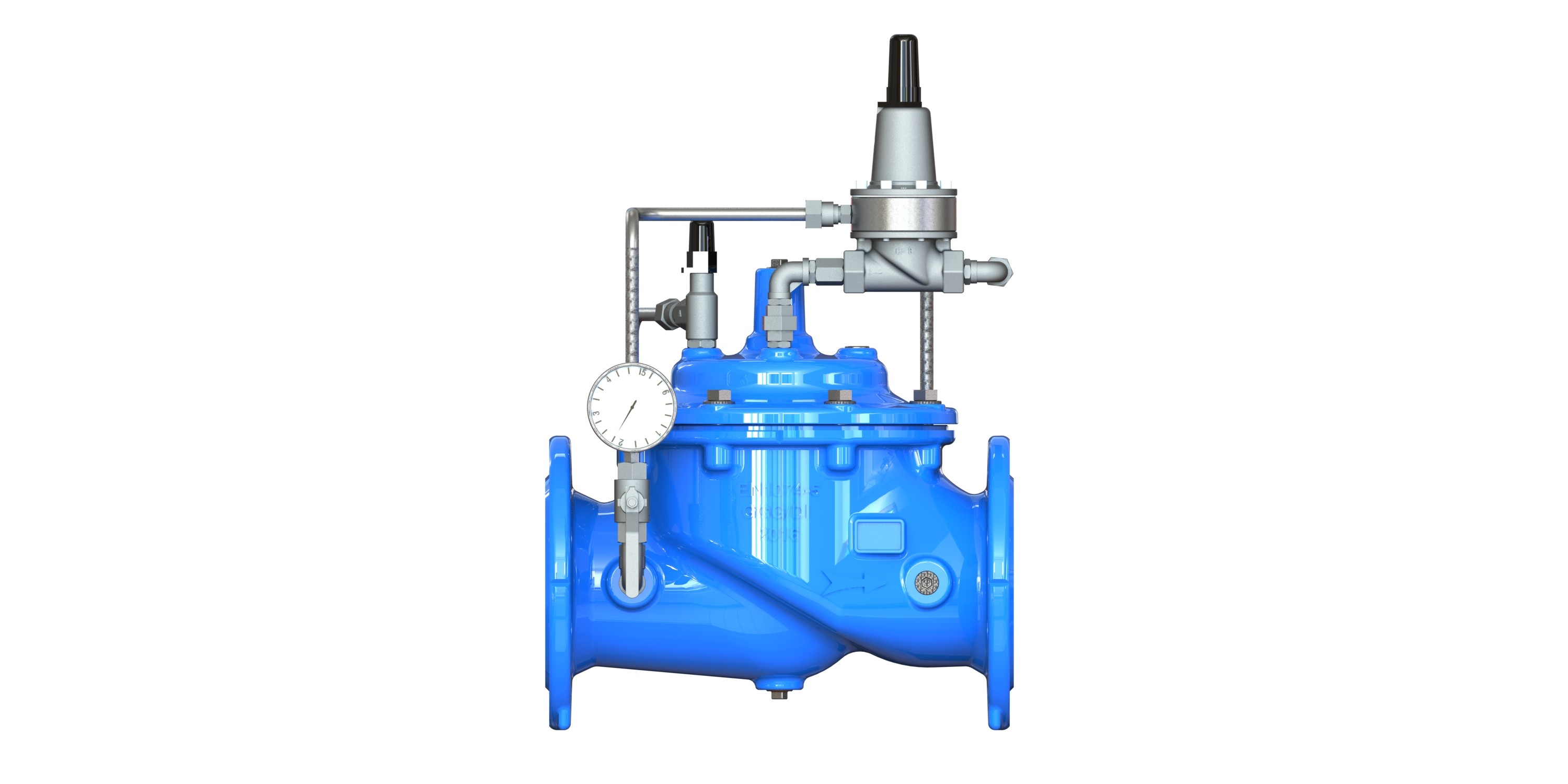 Blue Ductile Iron Pressure Sustaining Valve With Nylon - Reinforced ...