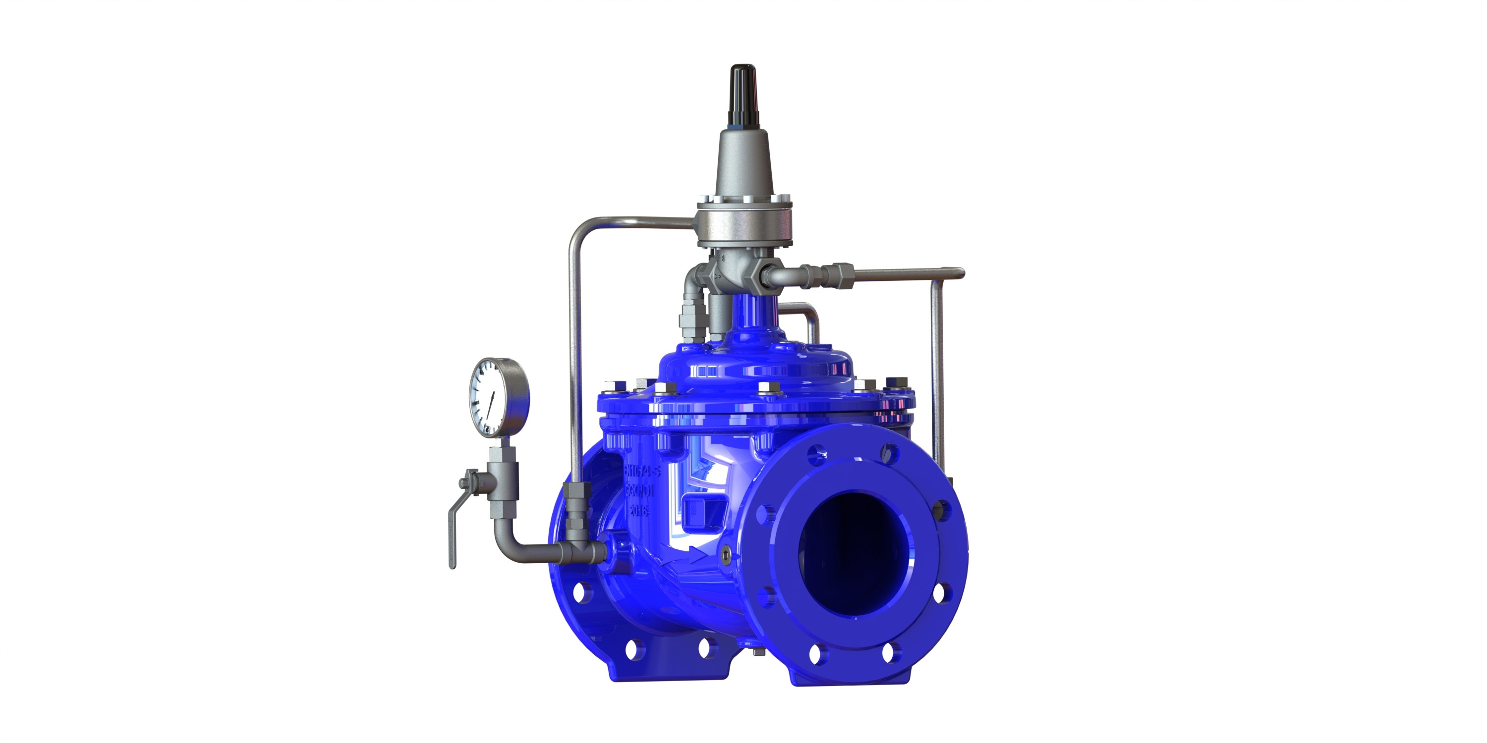 Pilot Operated Blue Pressure Sustaining Valve With Nylon Reinforcement ...