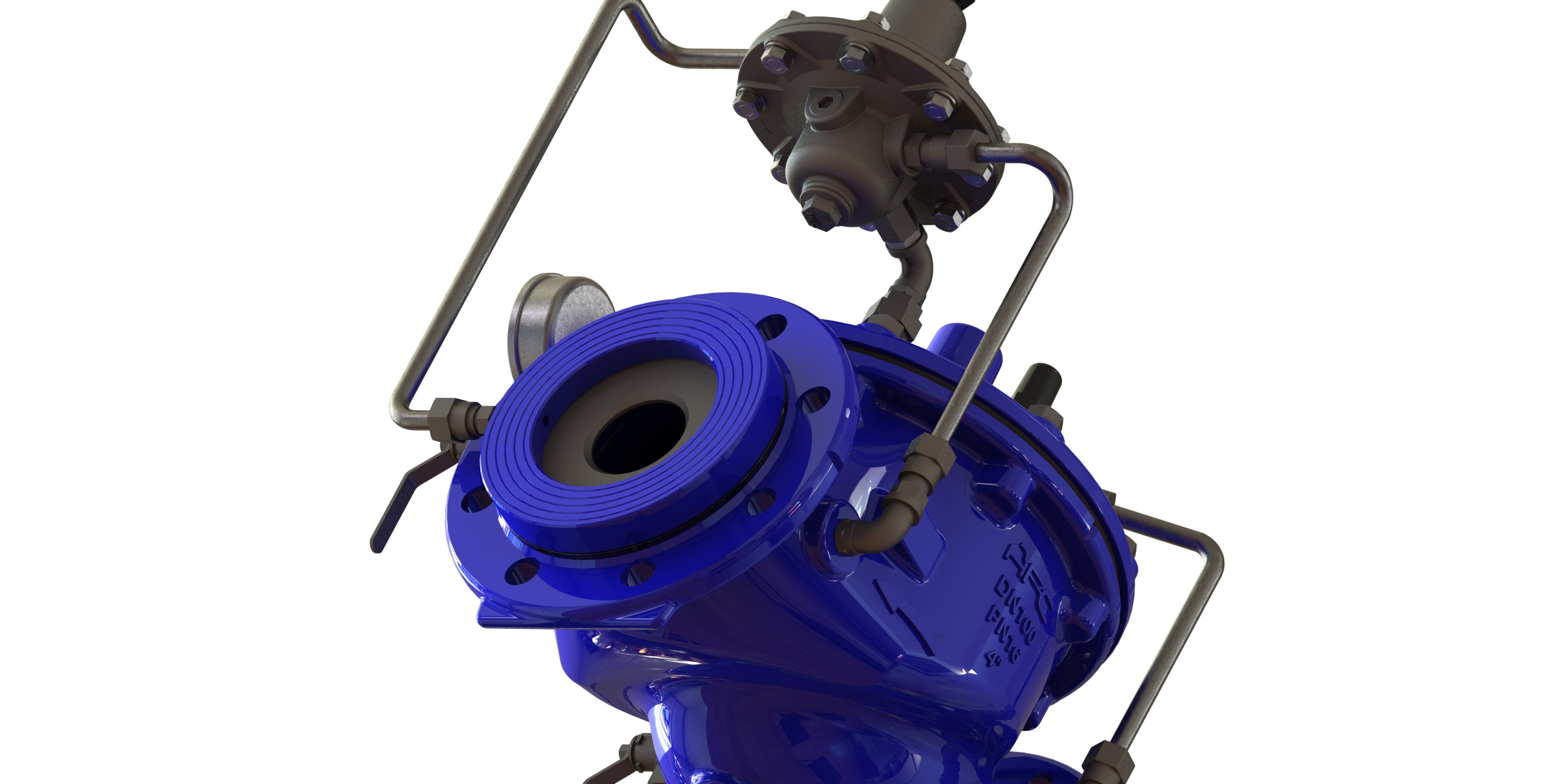 Hydraulically Operated Flow Control Valve Ductile Iron SS304 pilot